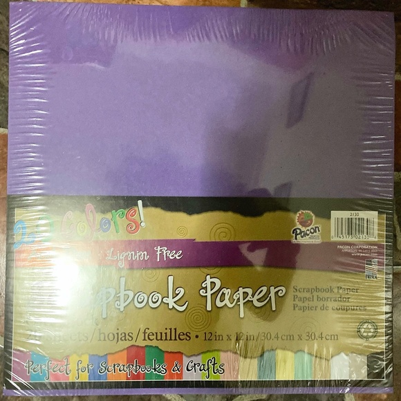 Office | Colored Scrapbook Paper | Poshmark